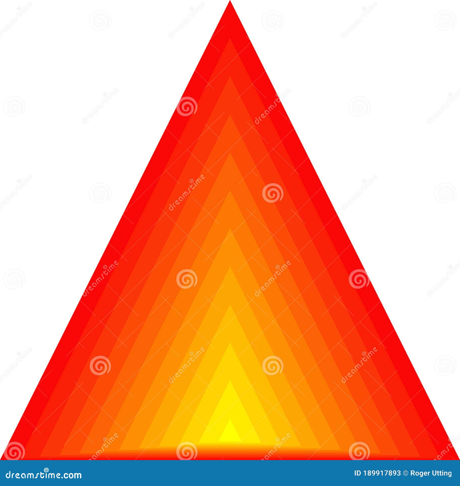 Red Yellow Triangle logo stock illustration. Illustration of design ...