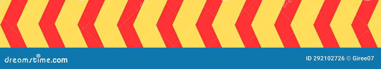 Red and Yellow Warning Sign in Left Direction Arrow Tape Stock ...