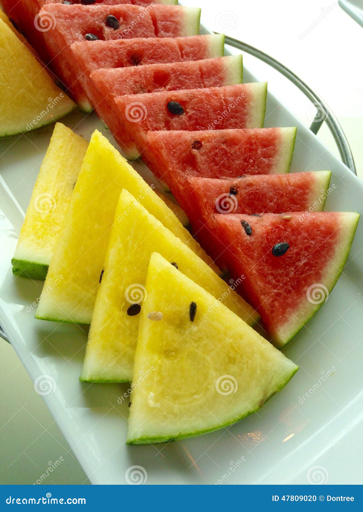Red and yellow watermelon stock photo. Image of fruit - 47809020