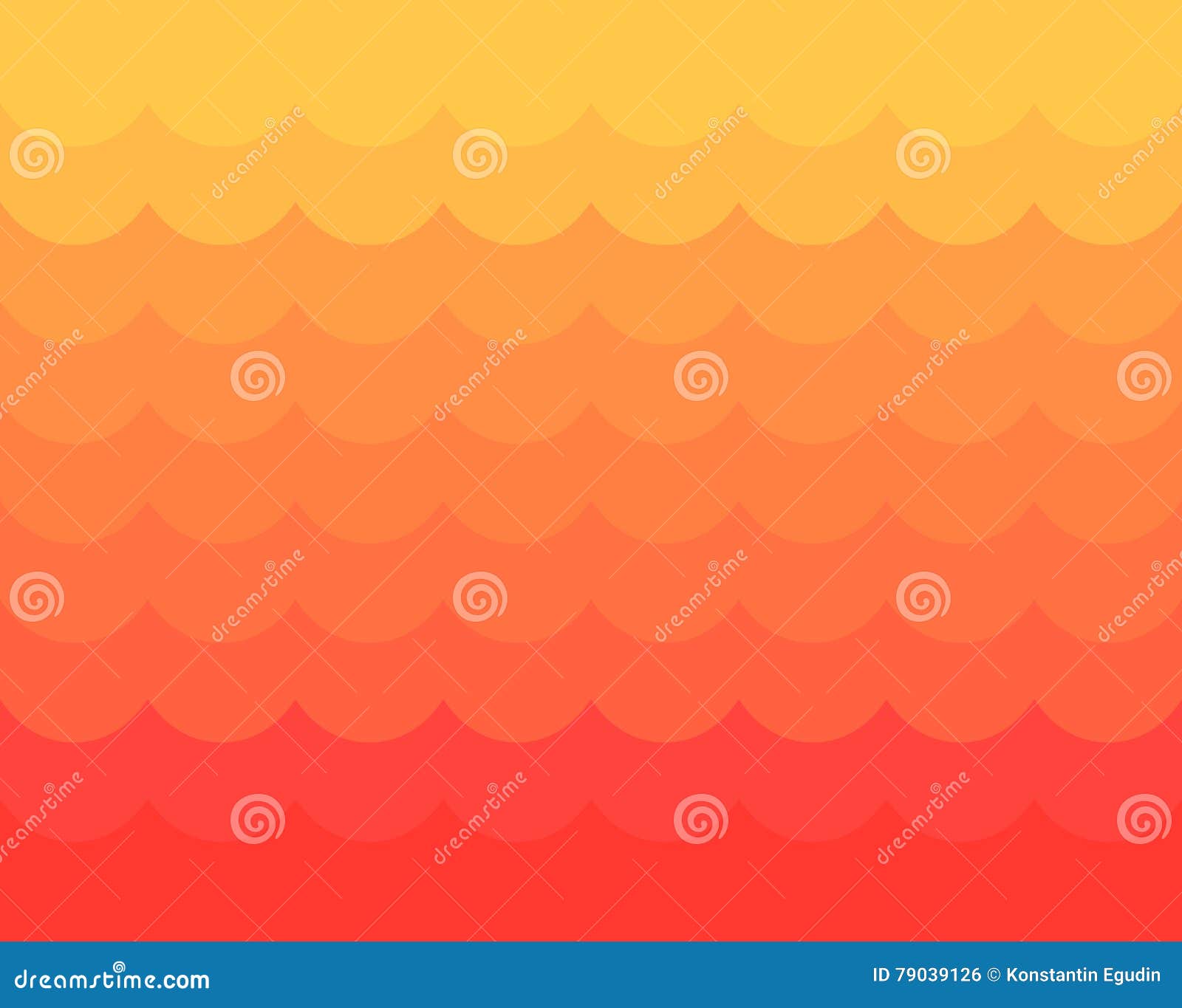 Red and yellow waves stock vector. Illustration of banner - 79039126