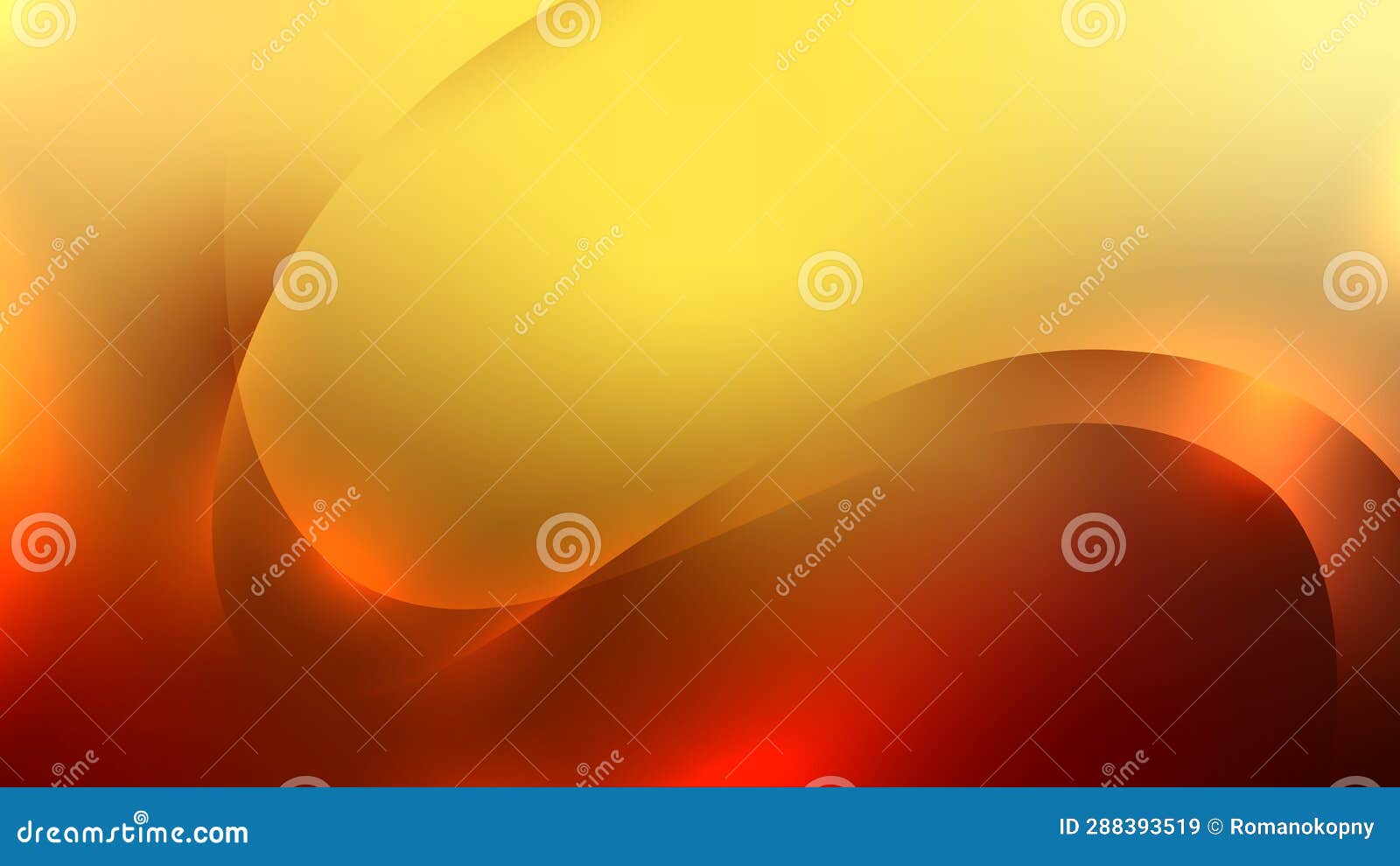 Red and Yellow Wavy Background with Soft Lights Stock Illustration ...