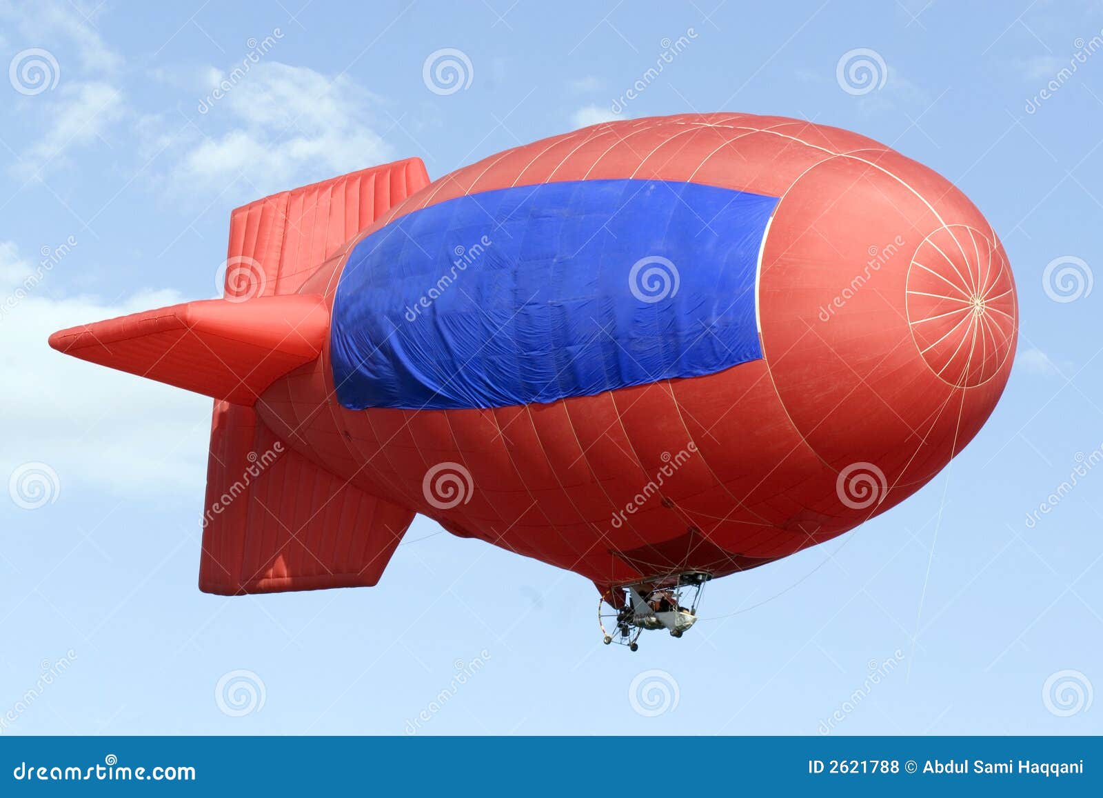 Red Zeppelin stock photo. Image of blue, freedom, clouds - 2621788