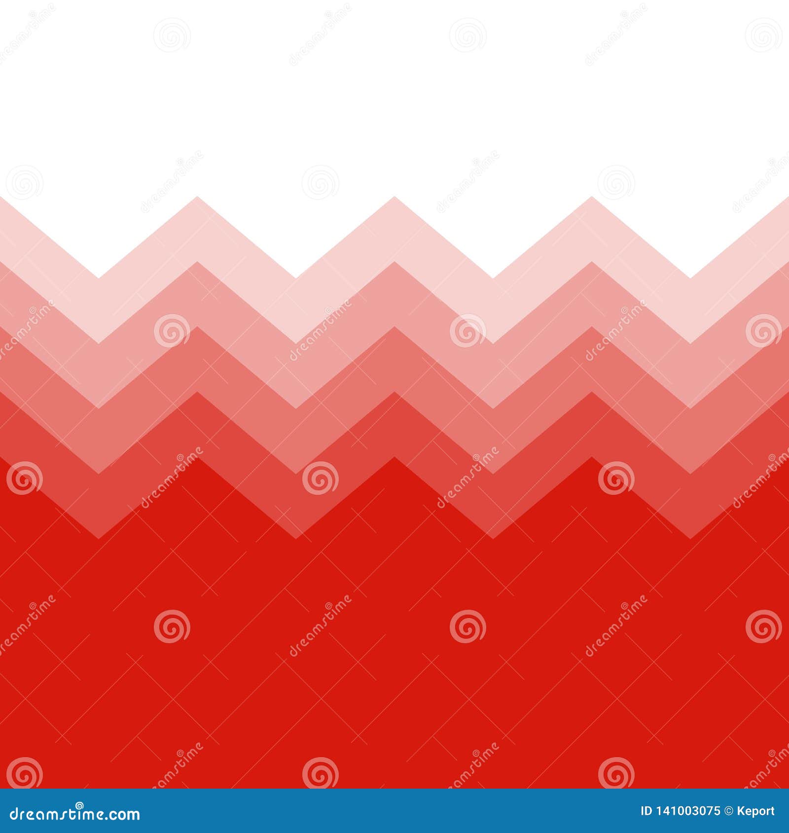 Red Zig Zag Pattern with Color Transition Stock Illustration ...