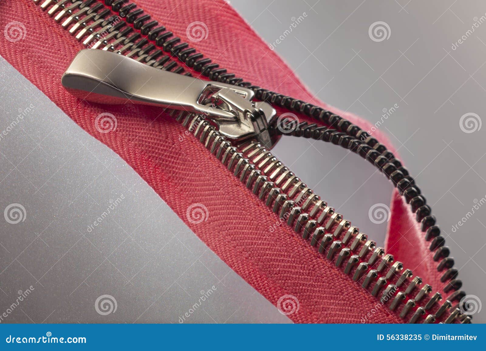 Red zipper stock image. Image of join, attach, sewing - 56338235