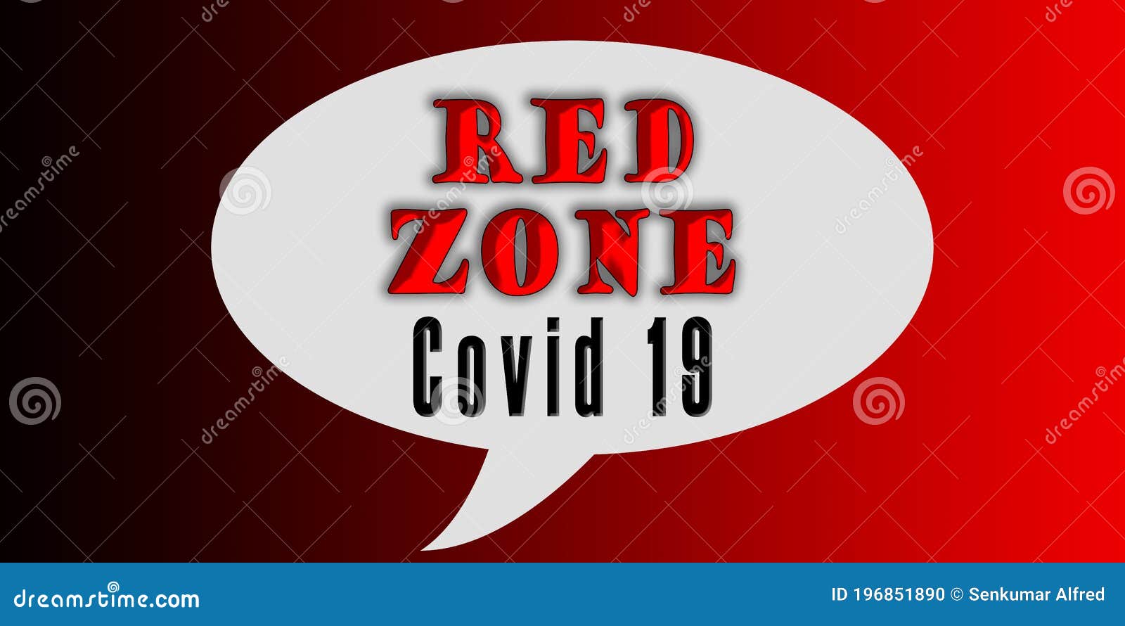 Red Zone Sign Board for Covid 19 Virus Stock Illustration ...