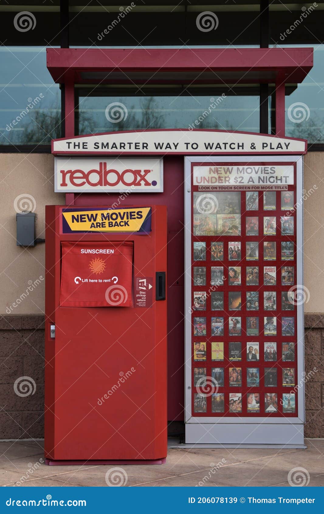 Redbox Kiosk for Movie Rental Editorial Stock Image - Image of movie ... Redbox Kiosk for Movie Rental Editorial Stock Image - Image of movie ...