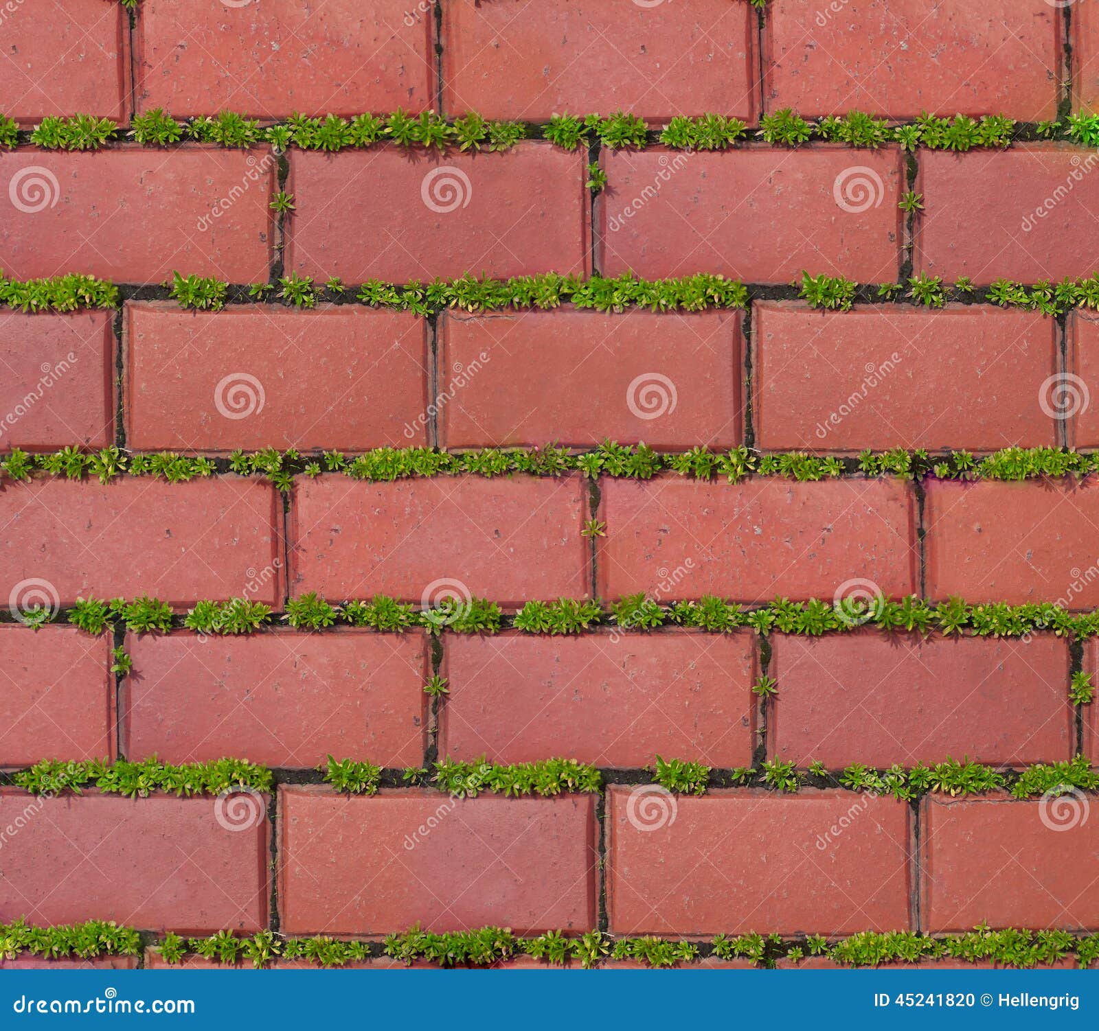 Redbrick pavement stock photo. Image of contrasts, cobblestone - 45241820