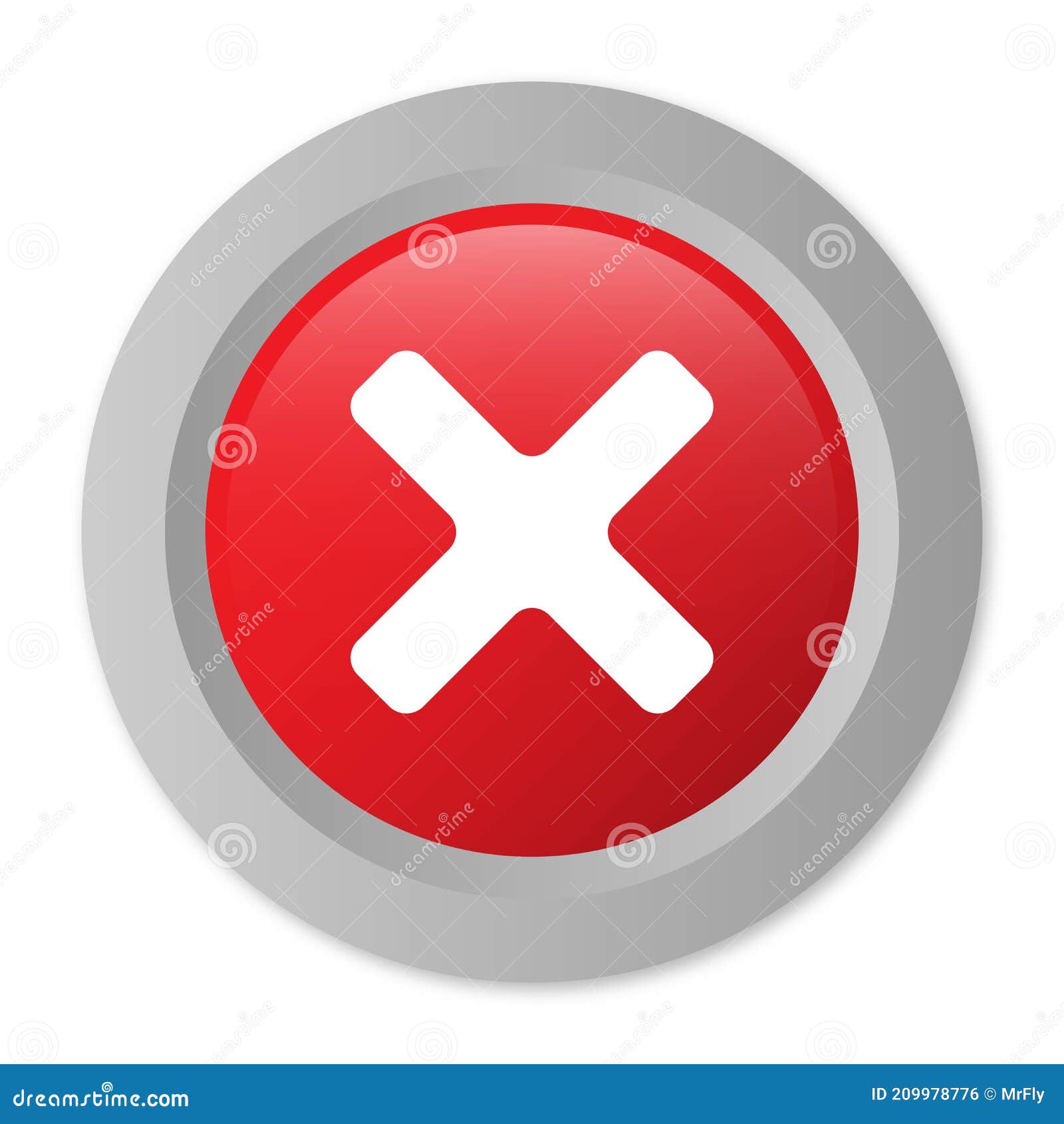 Redcross, Check Button, Isolated Vector Illustration Stock Vector ...