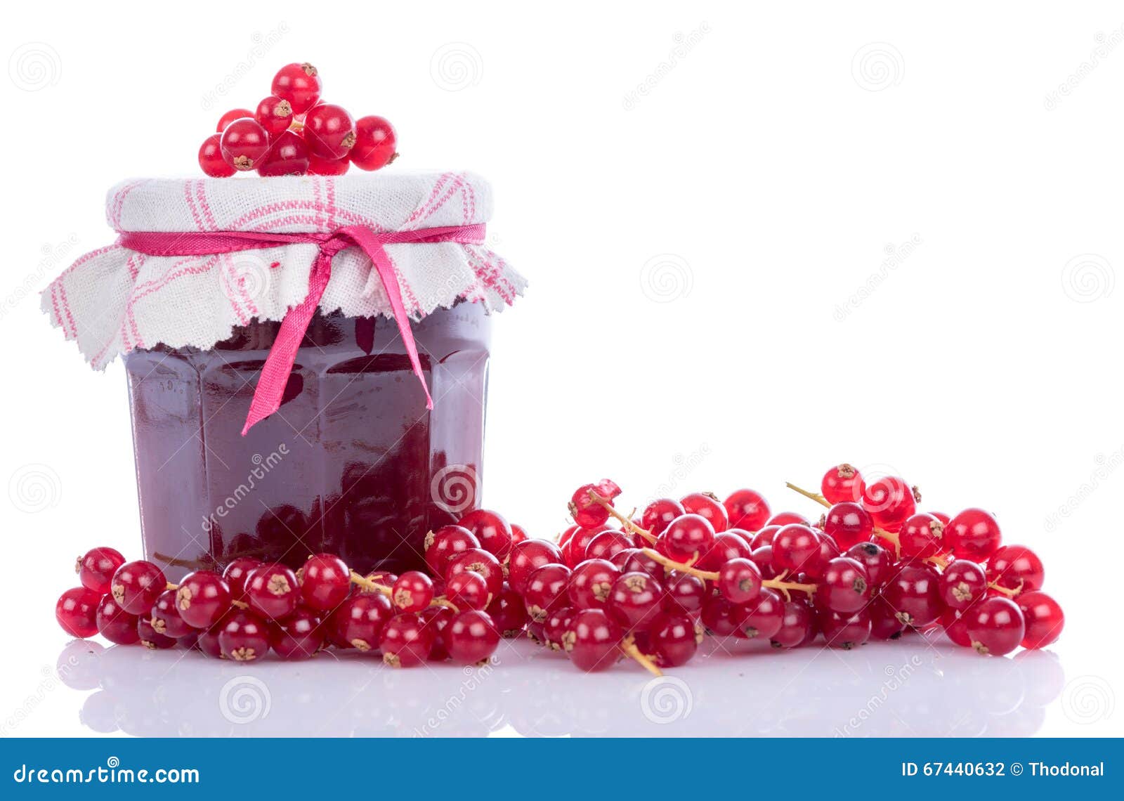 Redcurrant Jam with Fresh Redcurrants Stock Photo - Image of ingredient ...