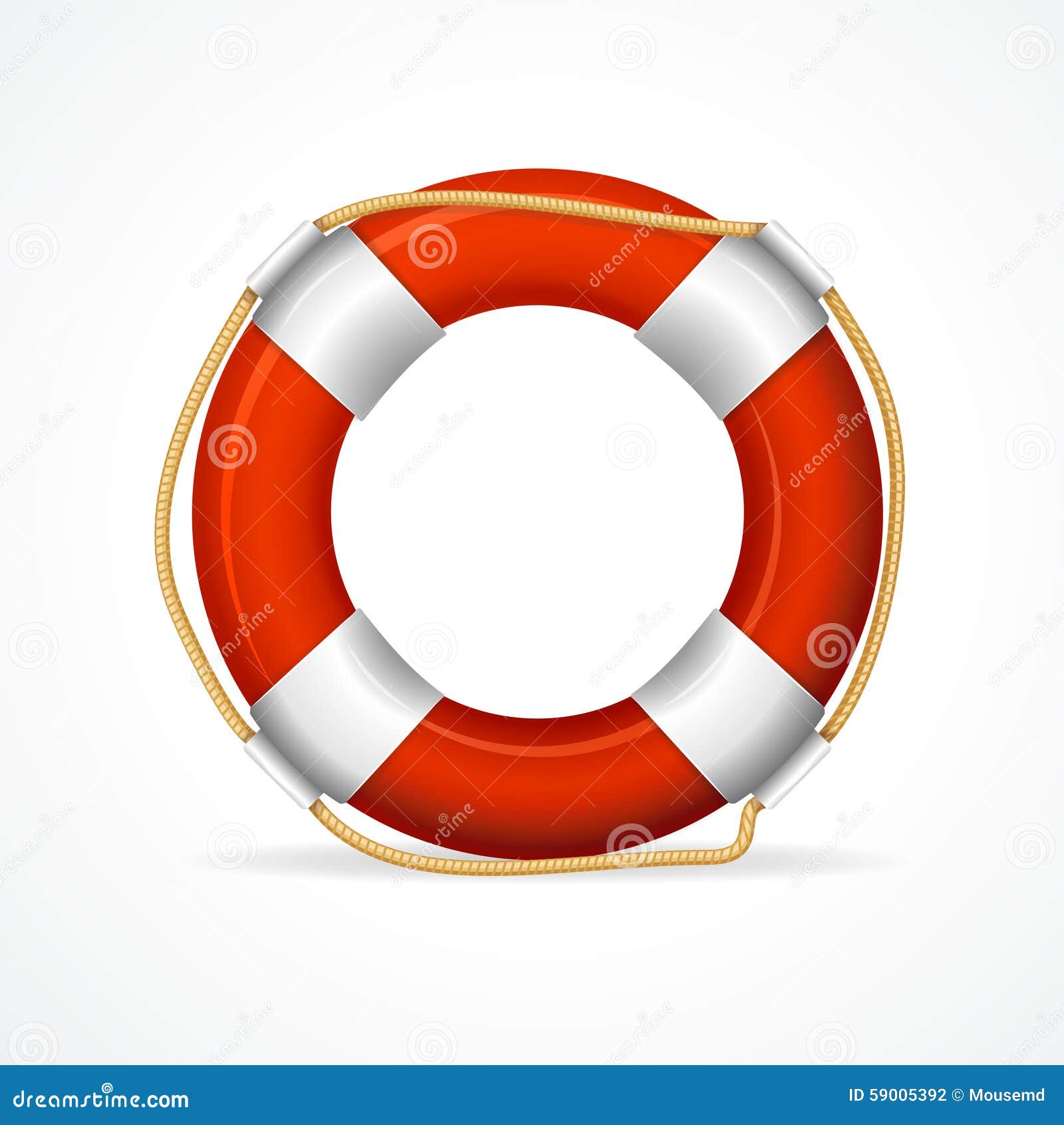 Reddingsboei Ring Red Vector Vector Illustratie - Illustration of ...