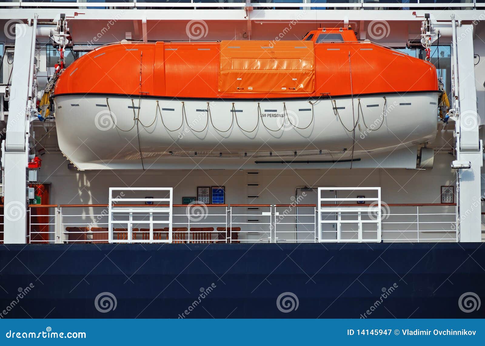 Reddingsboot stock afbeelding. Image of sinaasappel, vervoer - 14145947