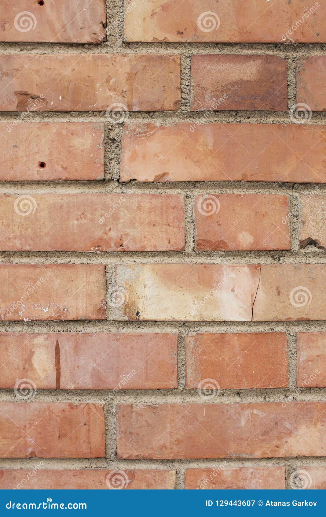Reddish Bricks Wall Texture Outside a Building Stock Image - Image of ...