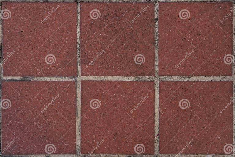 Reddish Stone Tile on Pavement Outdoor Stock Image - Image of sidewalk ...