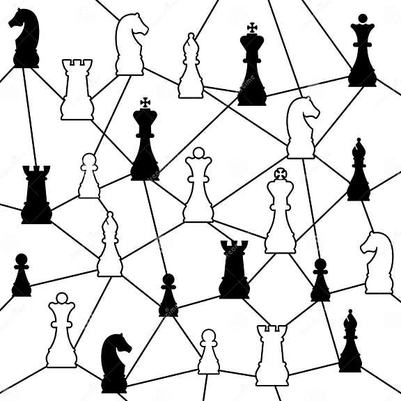 Rede da xadrez ilustração stock. Ilustração de rede, xadrez - 49090738
