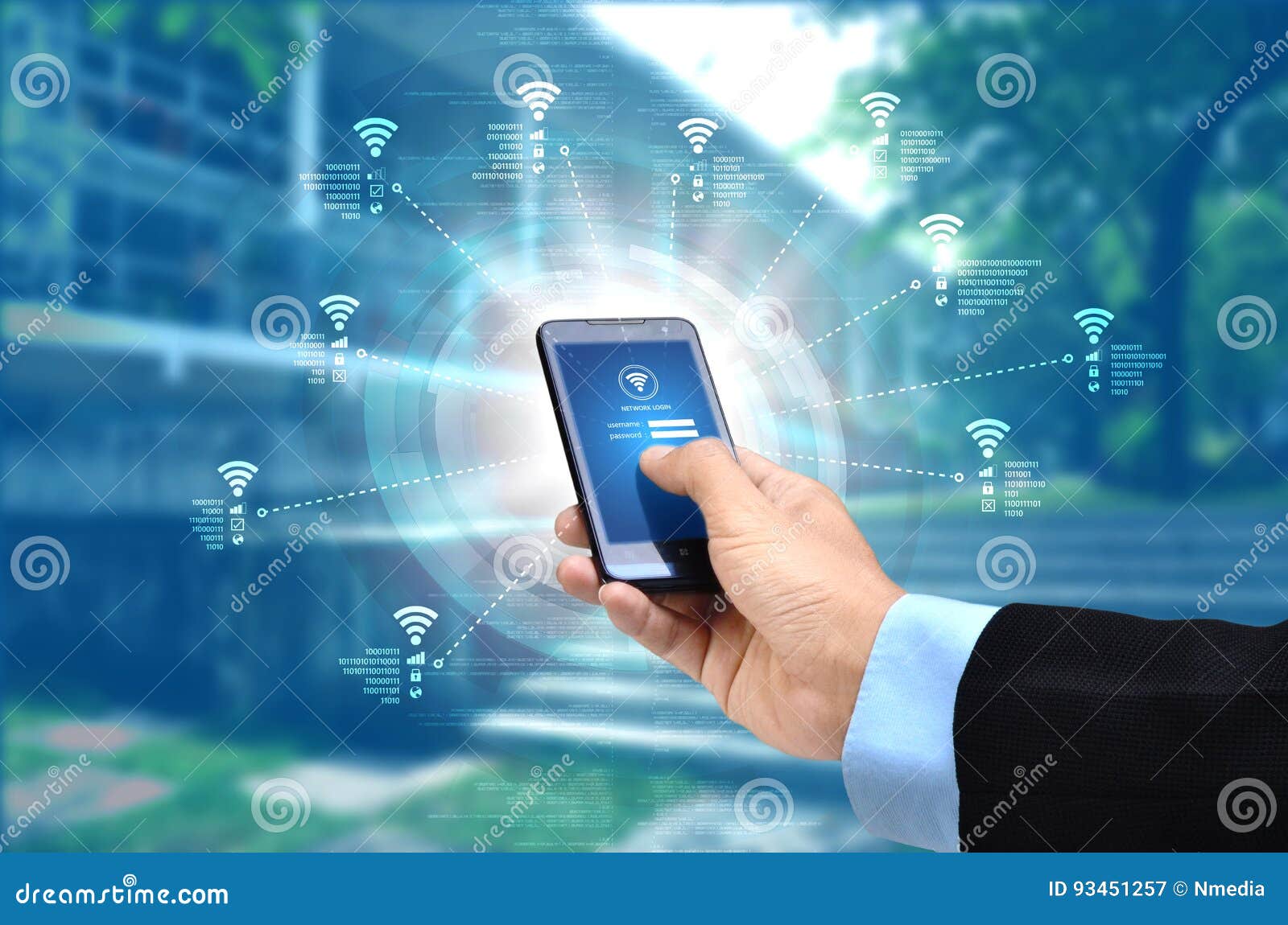 Rede de Wifi do Internet imagem de stock. Imagem de conceito - 93451257