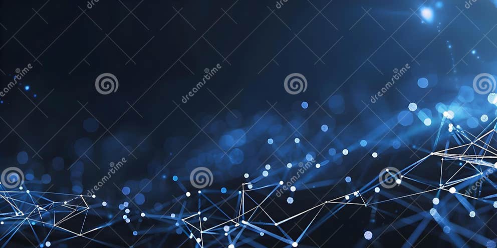 Rede Digital Interconectada : Fundo Abstrato Simbolizando O ...