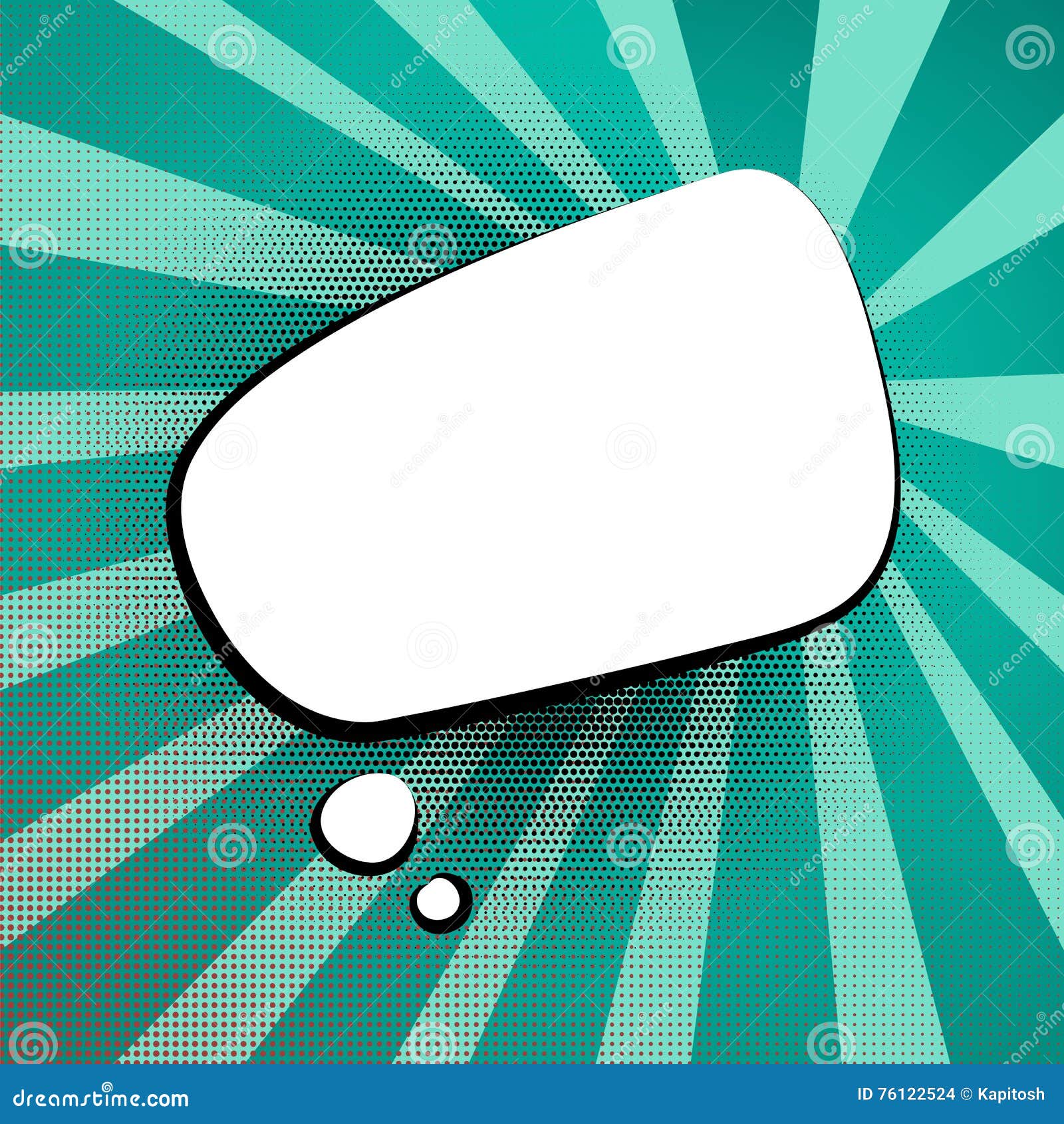 Rede farbige Blase Pop-Art vektor abbildung. Illustration von schatten ...