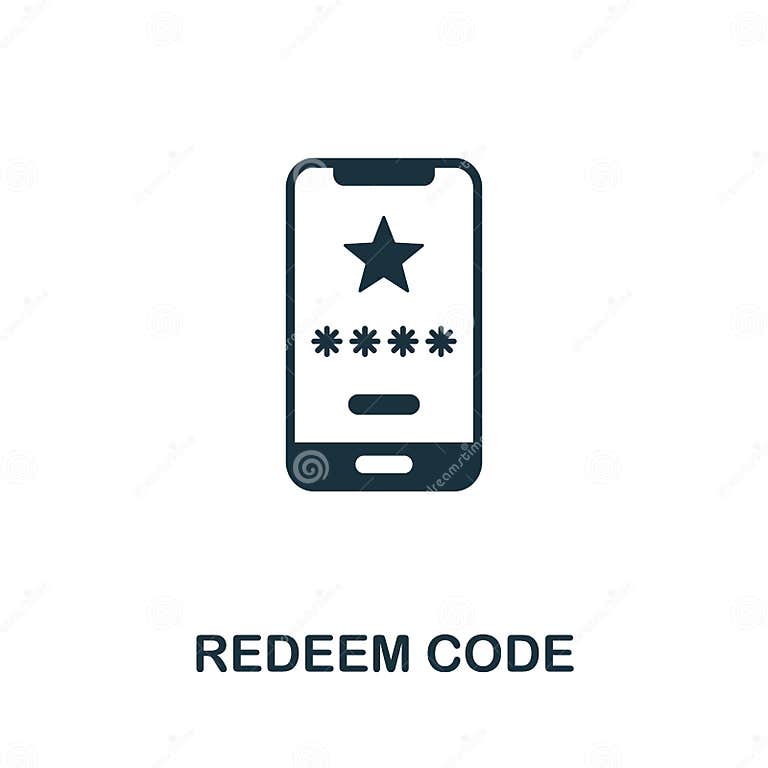 Redeem Code Icon. Simple Element from Loyalty Program Collection ...