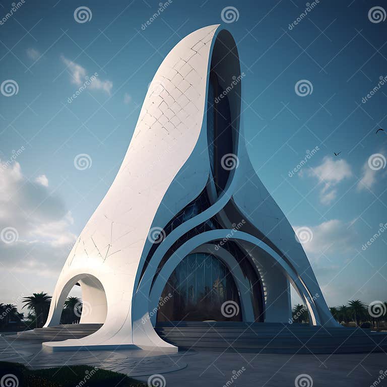 Redefining Architecture, a Captivating 3d Render of a Futuristic ...