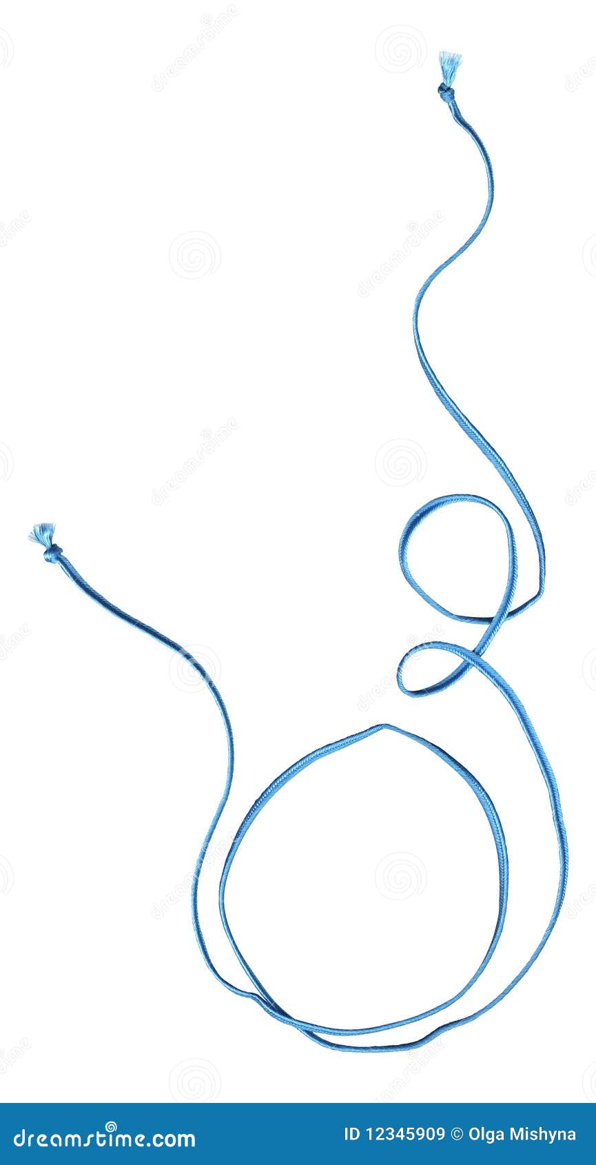 Redemoinho azul da corda imagem de stock. Imagem de redemoinho - 12345909