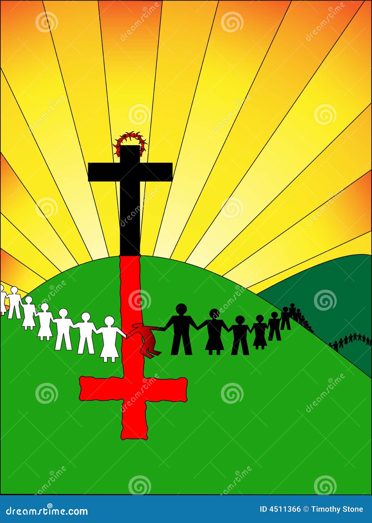 Redemption stock vector. Illustration of cross, goodness - 4511366