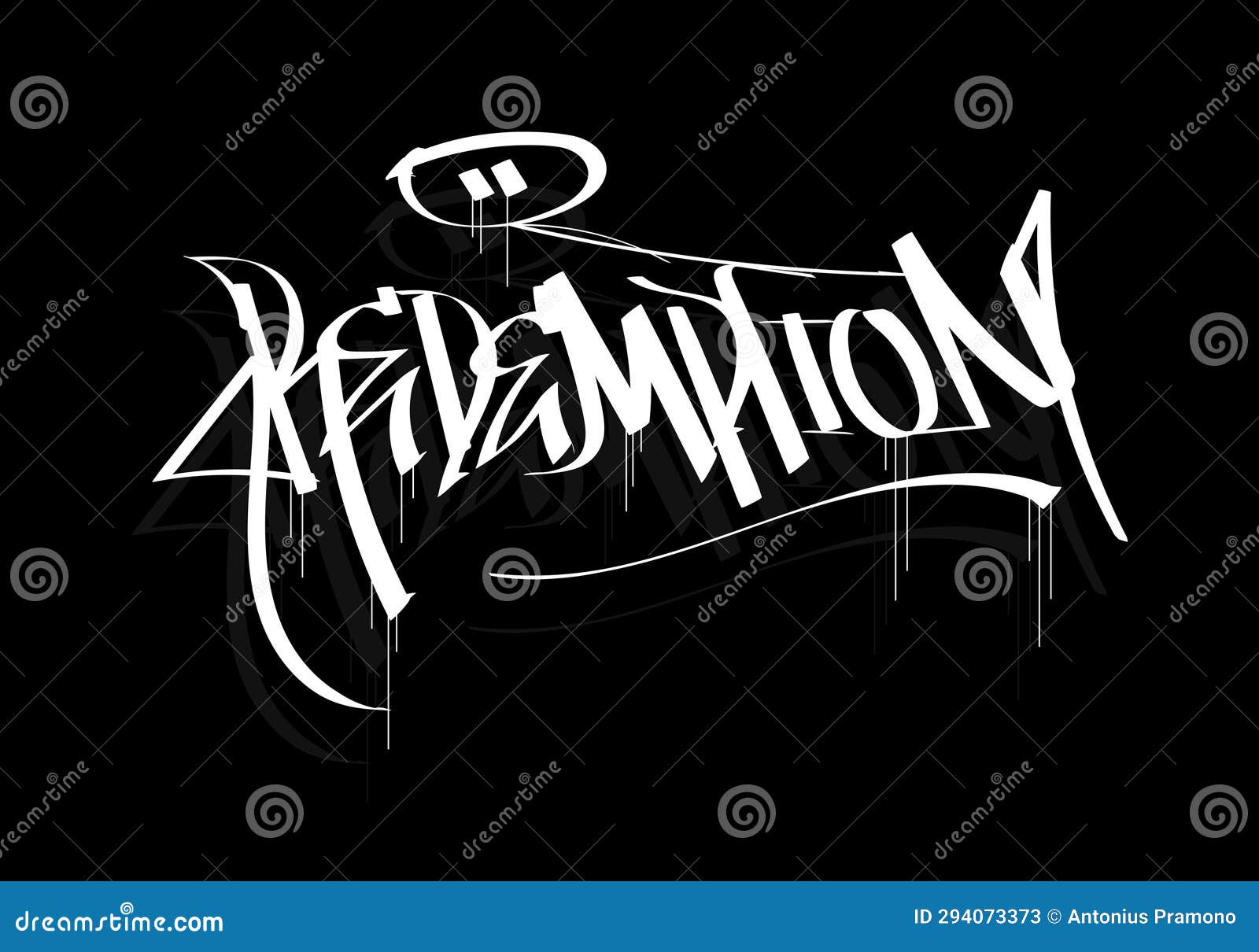 REDEMPTION Word Graffiti Tag Style Stock Vector - Illustration of ...