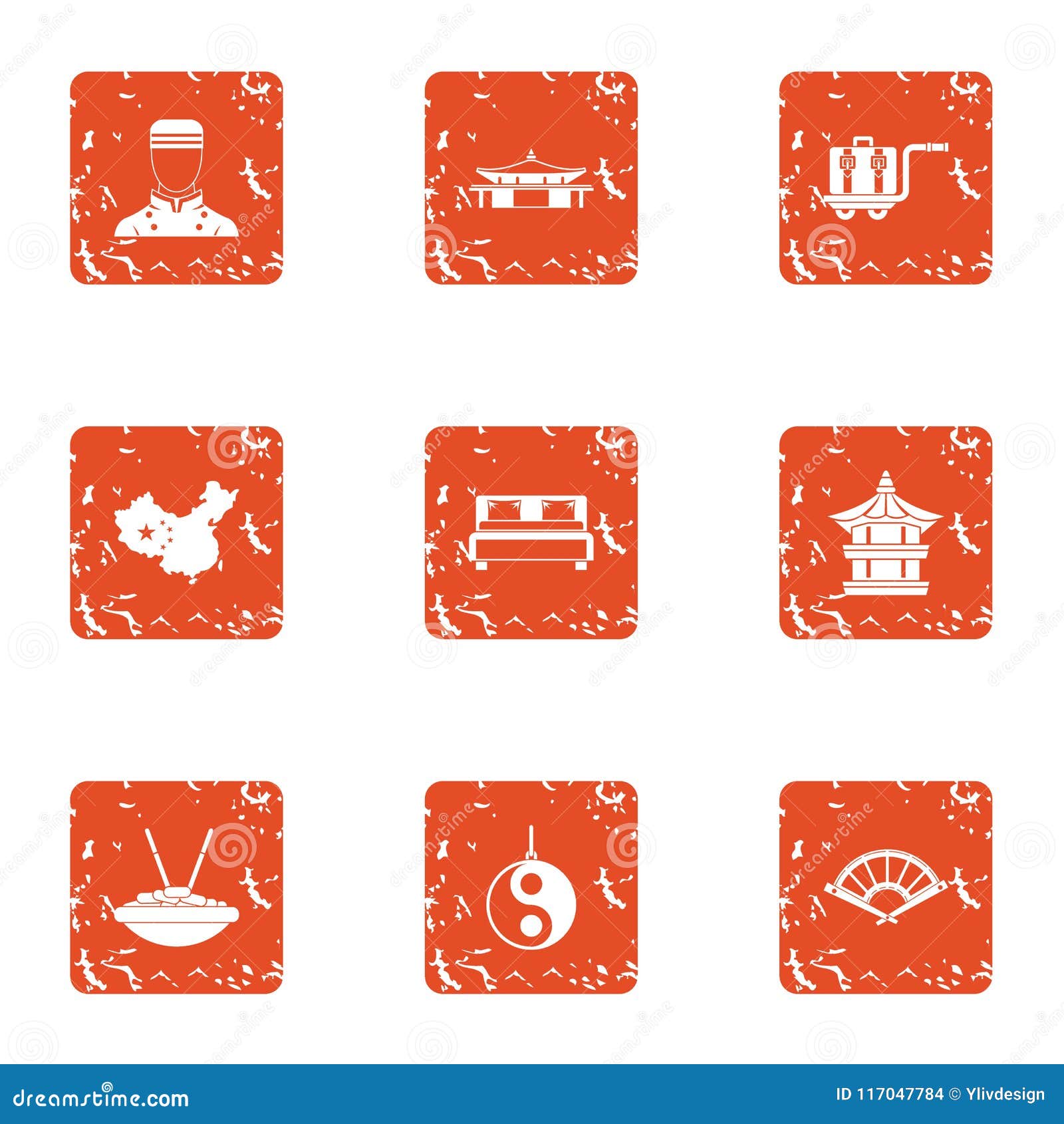Redeploy Icons Set, Grunge Style Stock Vector - Illustration of grunge ...