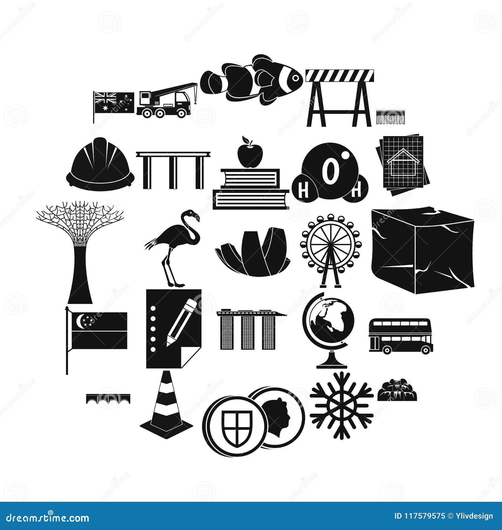 Redeployment Icons Set, Simple Style Stock Vector - Illustration of ...