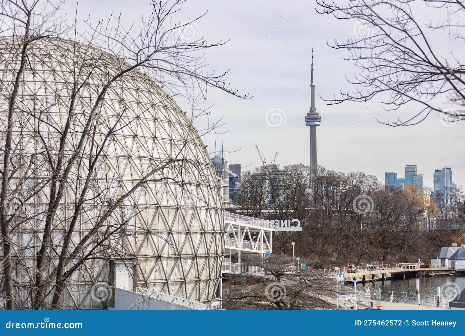 Redevelopment Construction Work Being Done at the Cinesphere in Ontario ...