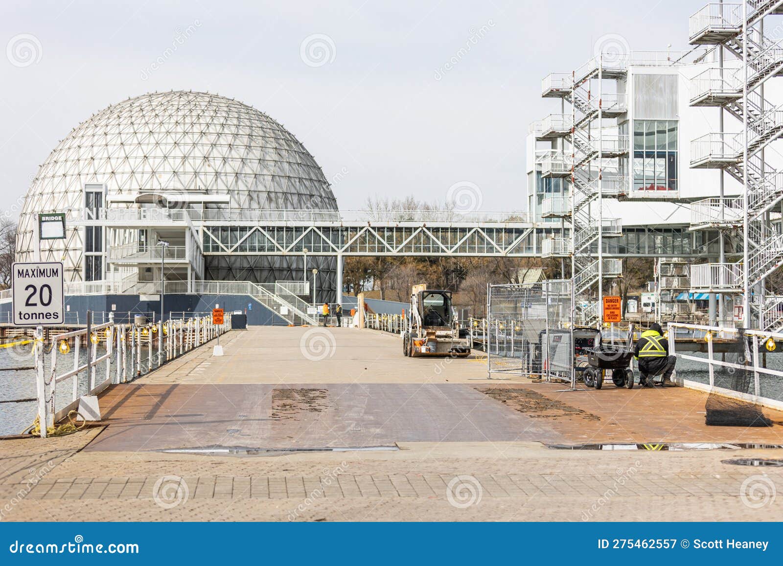 Redevelopment Construction Work Being Done at Ontario Place Editorial ...