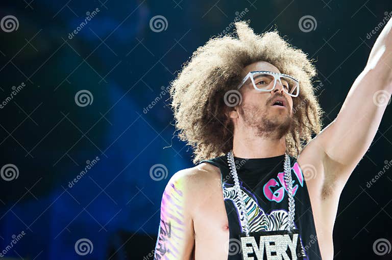 RedFoo editorial stock image. Image of redfoo, rapping - 25174059