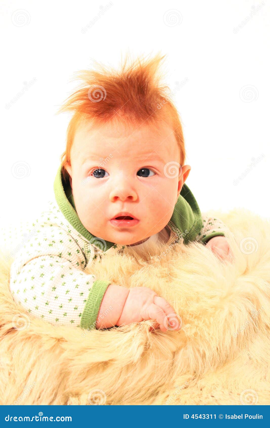 Redhead baby stock image. Image of life, cheerful, happiness - 4543311