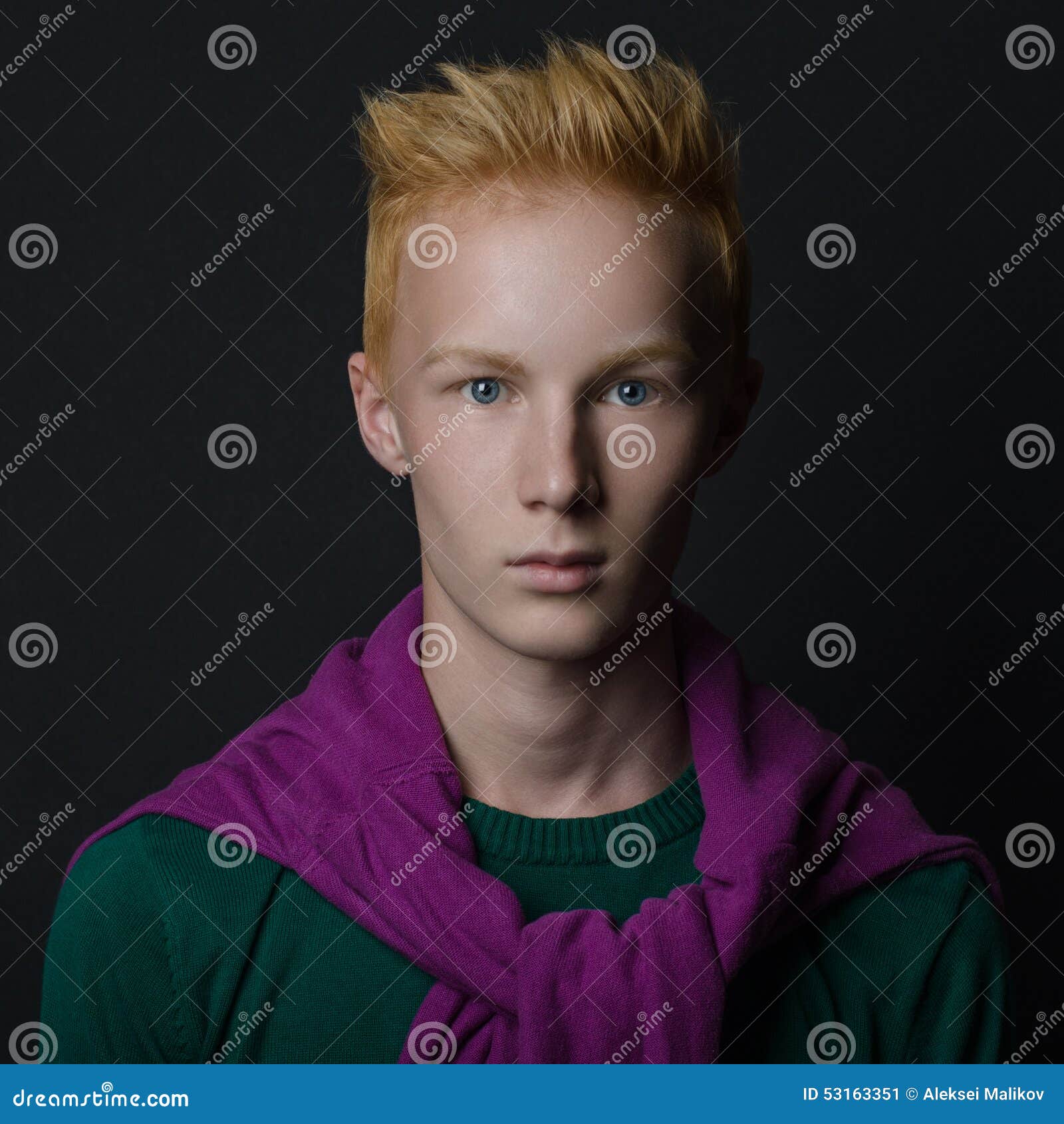 Redhead handsome guy stock image. Image of cool, studio - 53163351