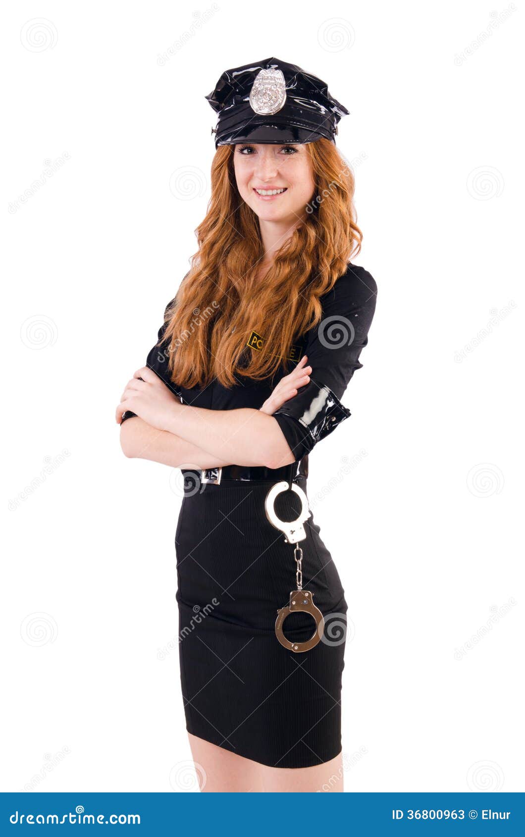 Redhead police officer stock image. Image of body, fashion - 36800963