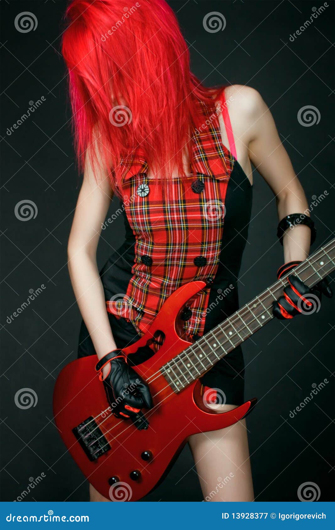Redhead rockstar stock image. Image of alternative, hair - 13928377