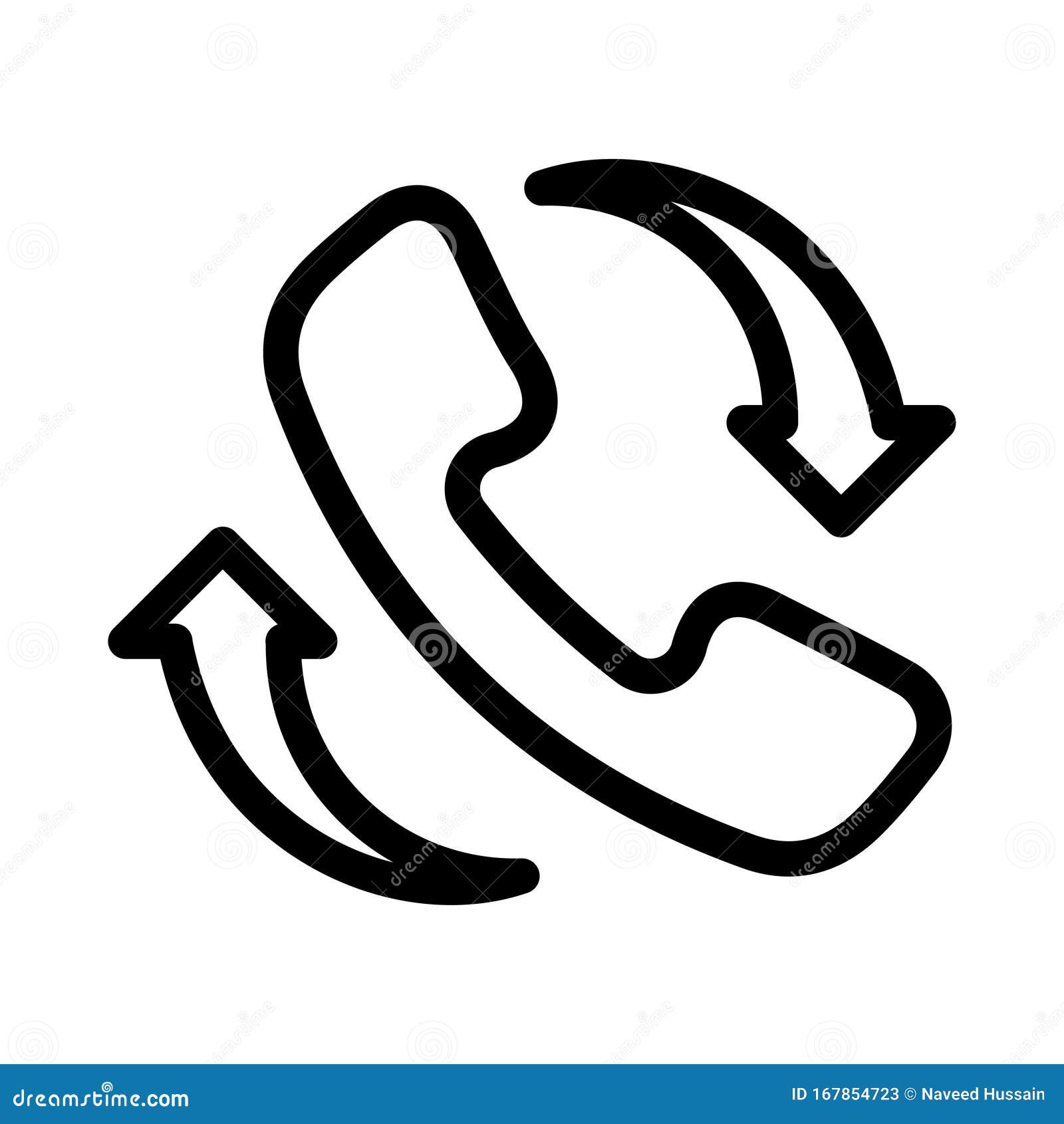 Redial Vector Thin Line Icon Stock Illustration - Illustration of clip ...