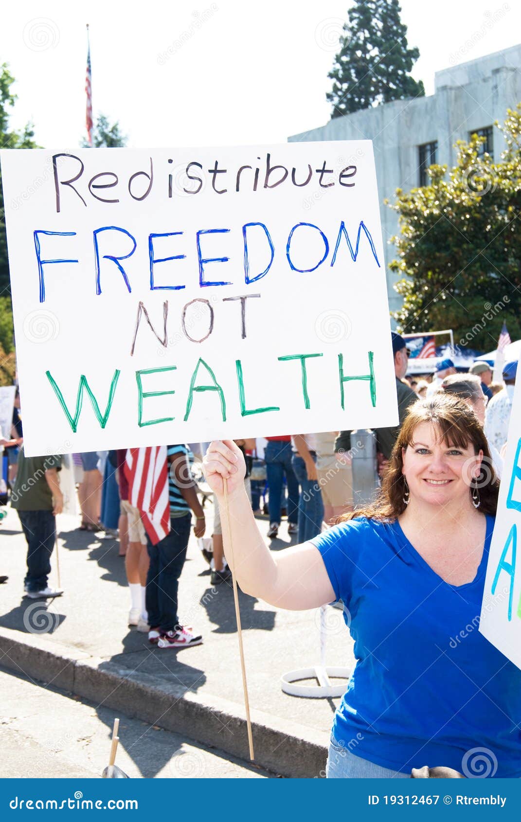 Redistribute Freedom Not Wealth Editorial Photography - Image of govern ...