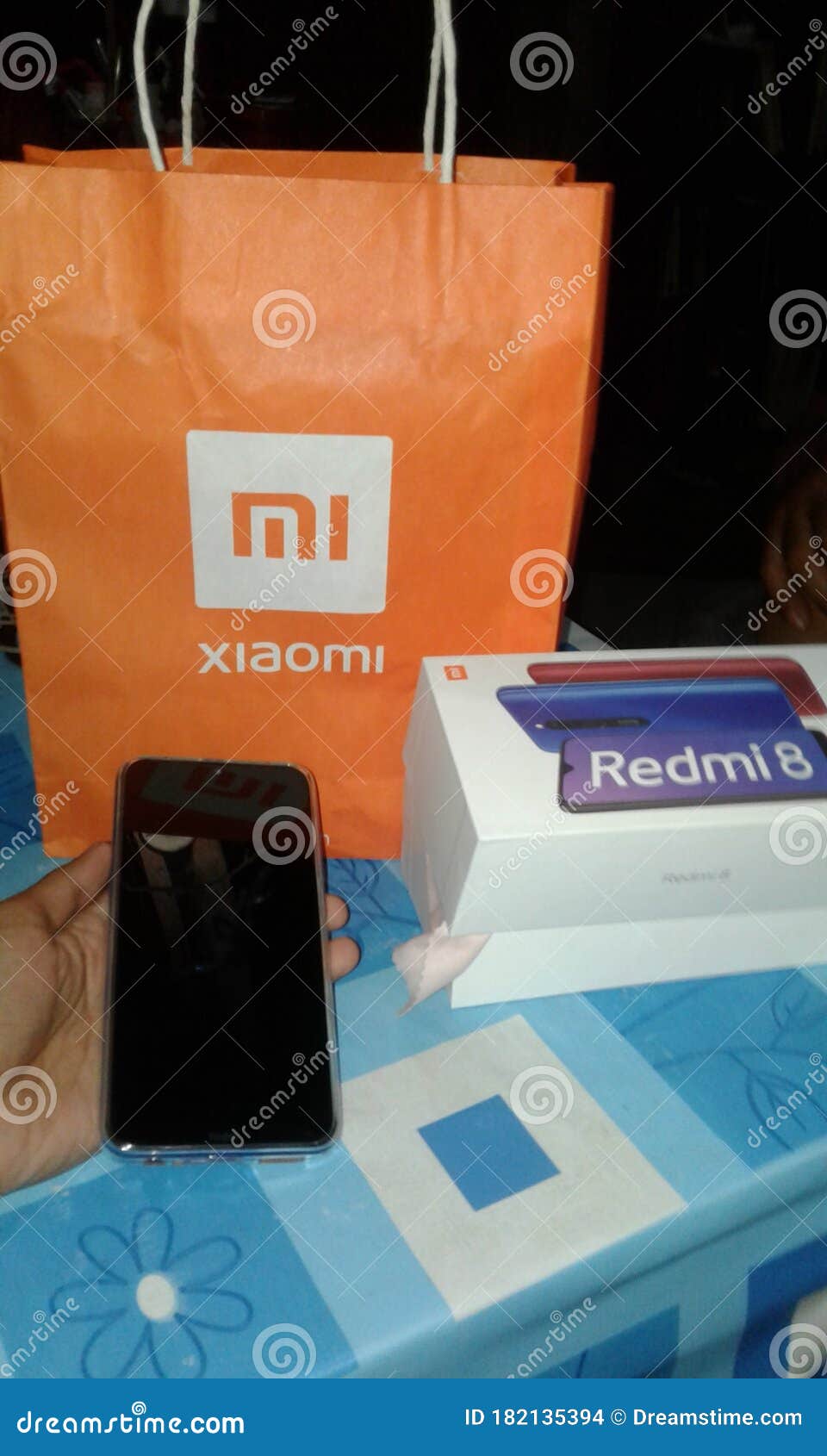 Redmi 8 Smartphone Brand Original Logo Editorial Stock Image - Image of ...