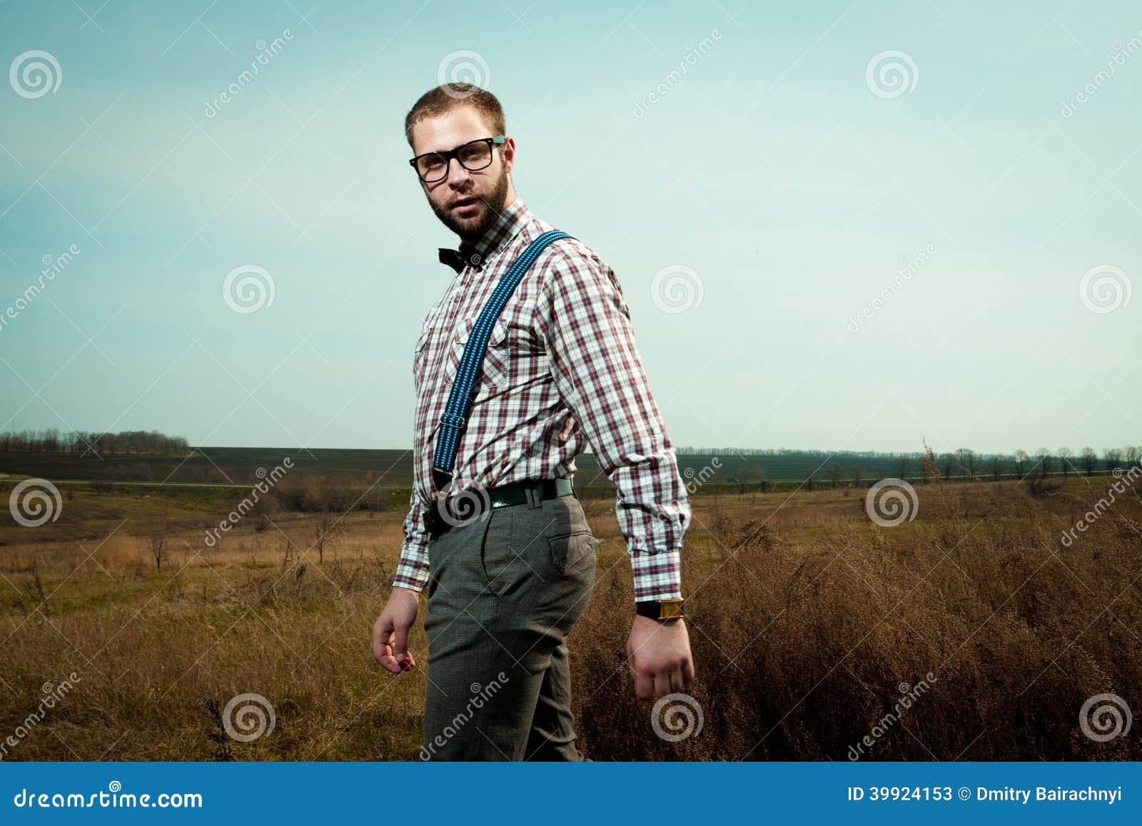Redneck nerd man stock image. Image of beard, portrait - 39924153