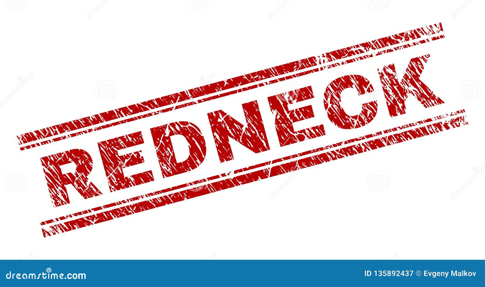 Scratched Textured REDNECK Stamp Seal Stock Vector - Illustration of ...