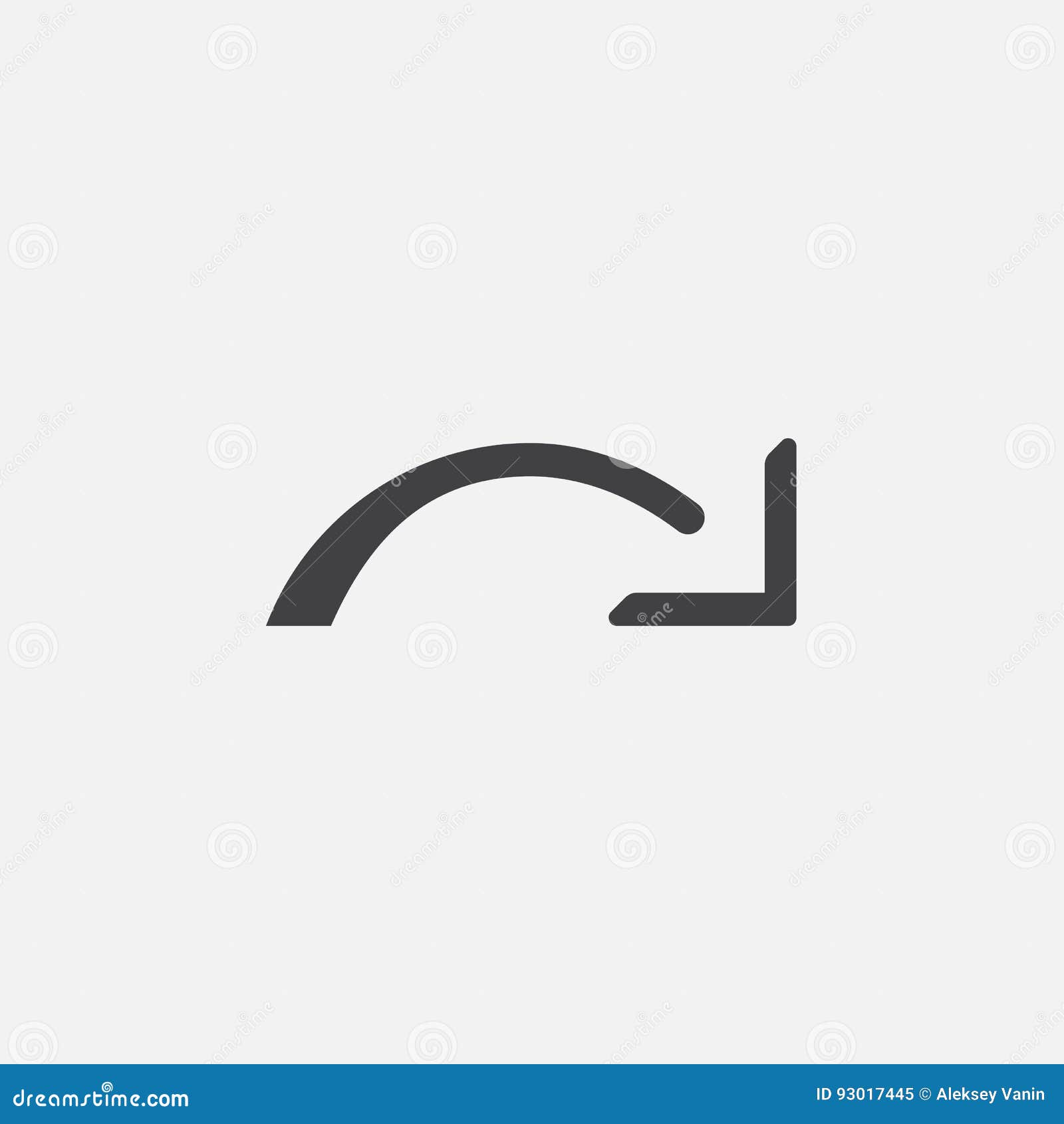 Redo Icon Vector Illustration Isolated on White . Stock Vector ...