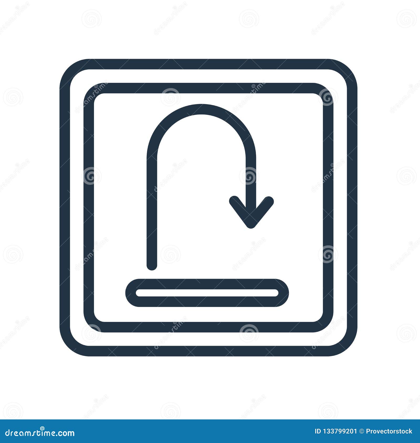 Redo Icon Vector Isolated on White Background, Redo Sign Stock Vector ...