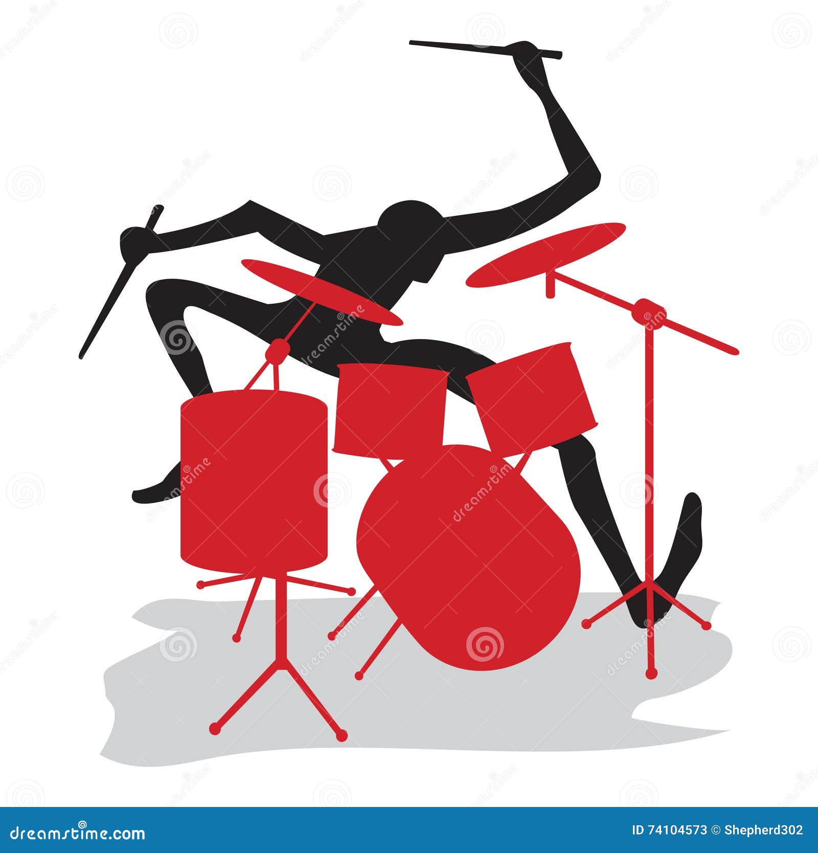 Redoblante ilustración del vector. Ilustración de rodillo - 74104573