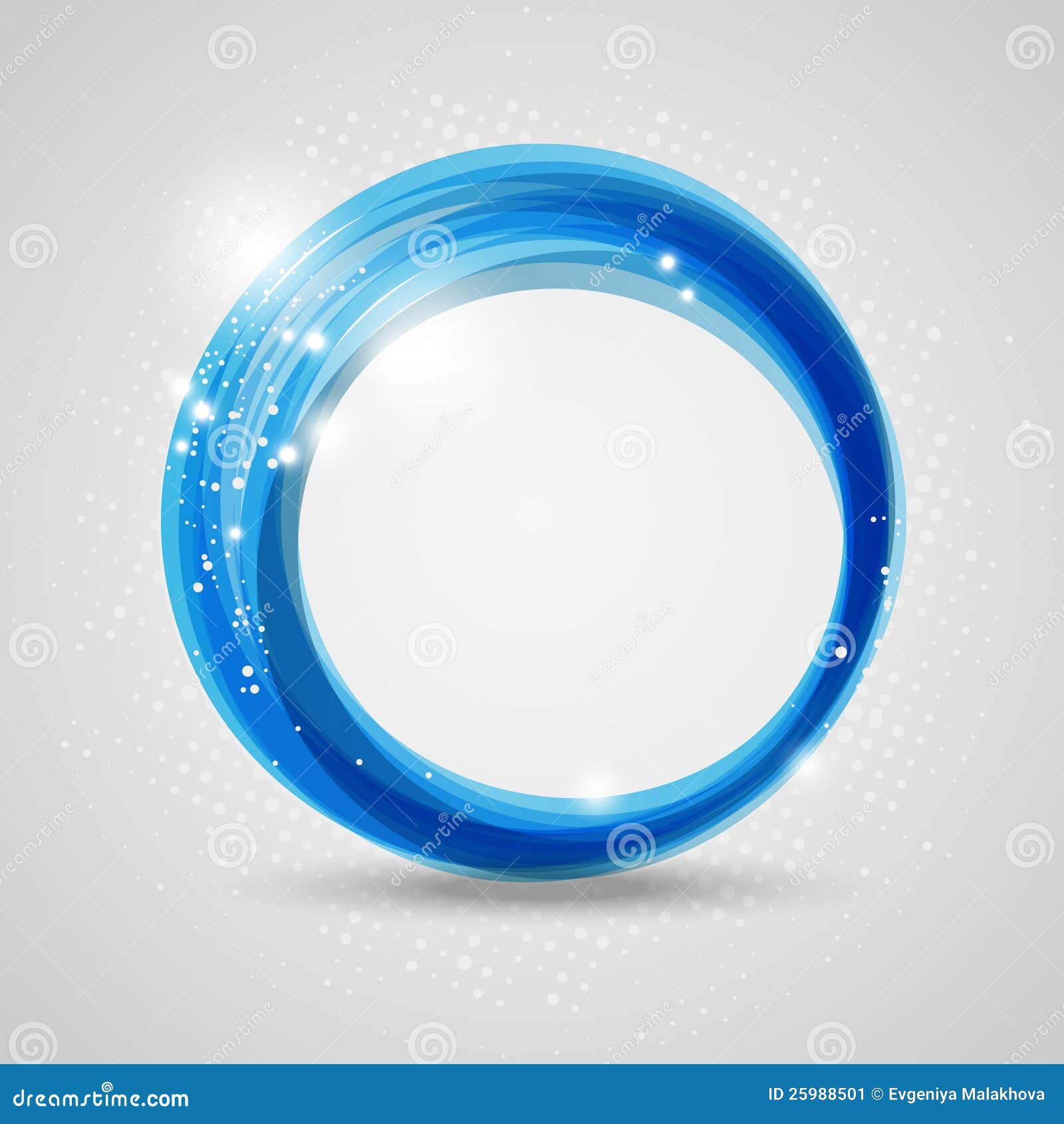 Redondo azul ilustración del vector. Ilustración de decorativo - 25988501