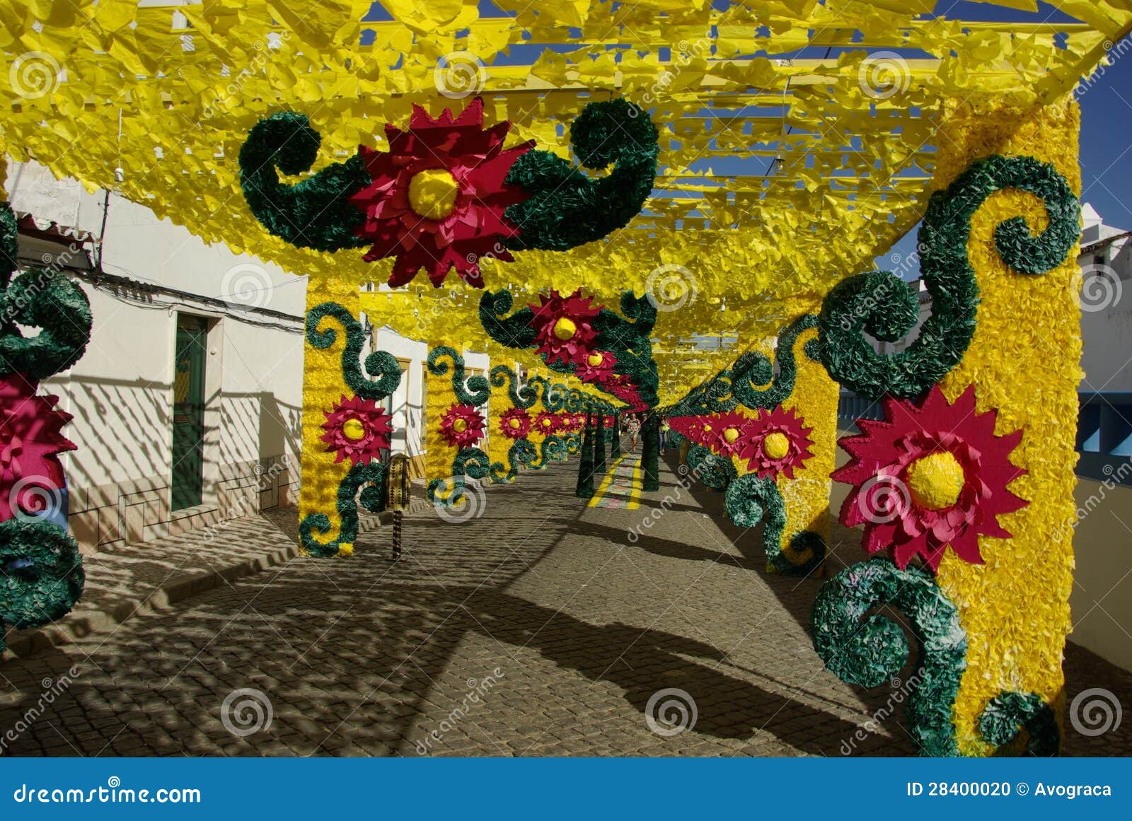 Redondo flower feast editorial image. Image of decoration - 28400020