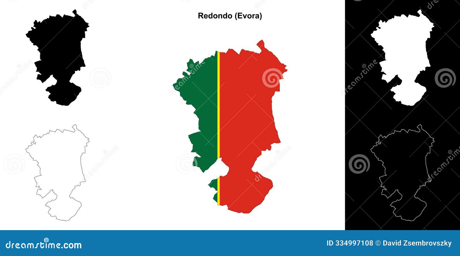 Redondo outline map stock illustration. Illustration of shape - 334997108