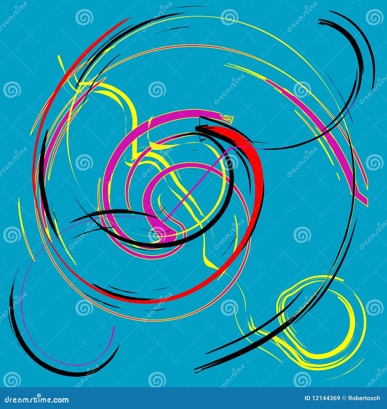 Redondo y azul ilustración del vector. Ilustración de sombra - 12144369