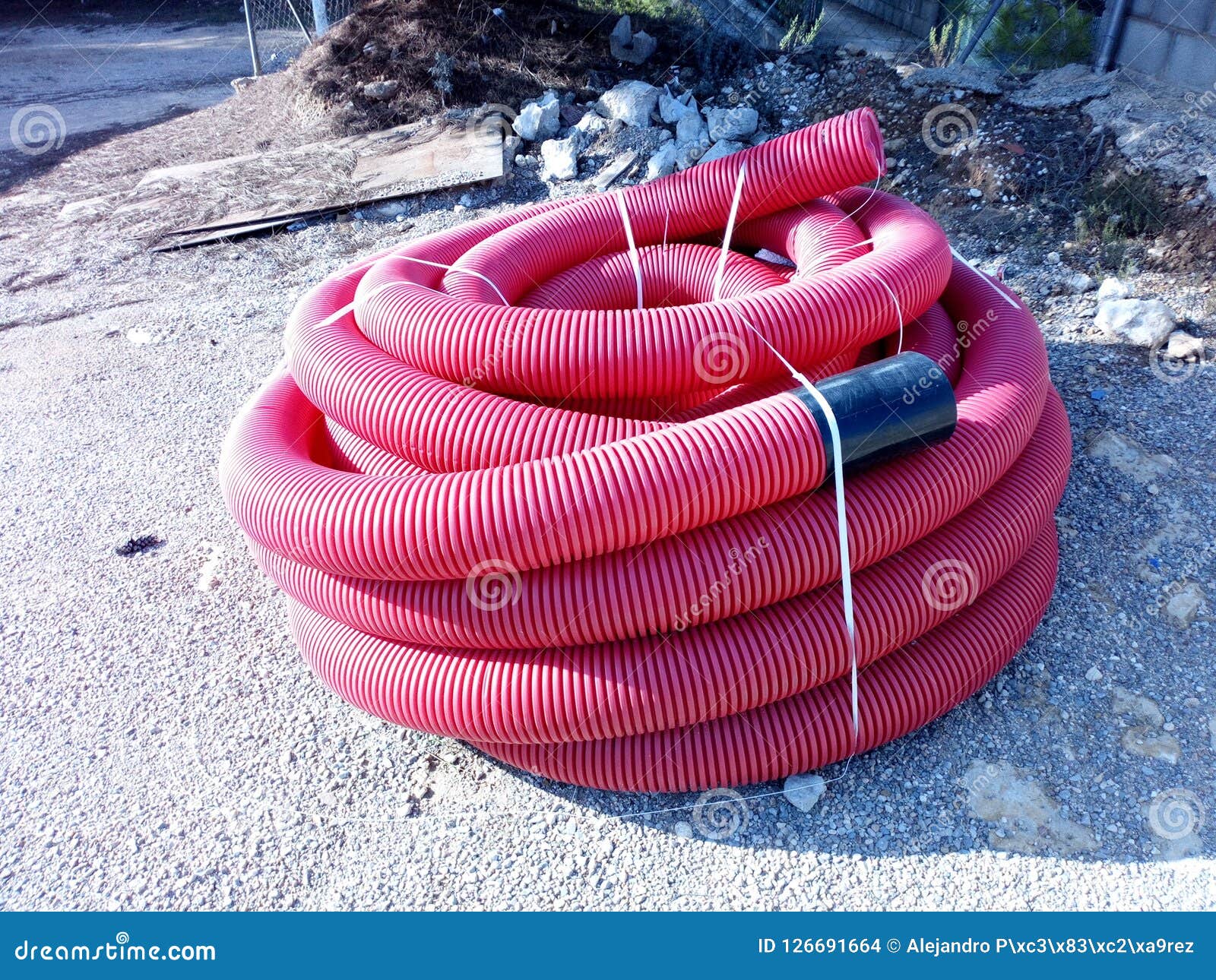 Redpipe stock photo. Image of redpipe, construction - 126691664