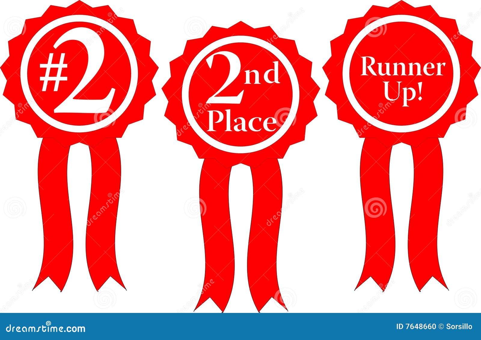 Redribbon stock vector. Illustration of presentation, ceremony - 7648660