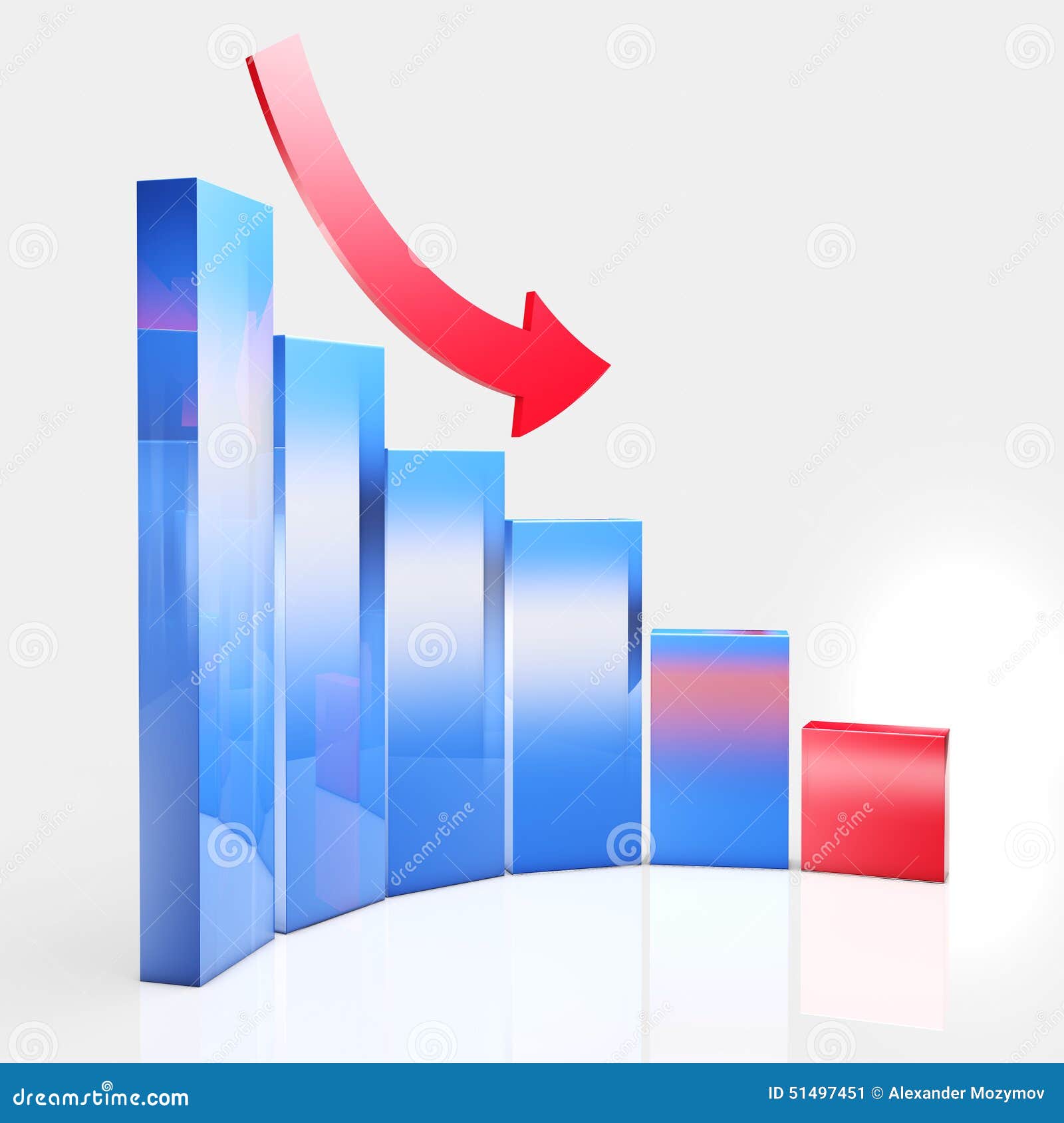 Reducción del gráfico stock de ilustración. Ilustración de cotizaciones ...